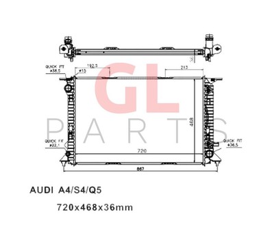 FOR AUDI A6 4G/C7 2014-2018 Radiator Engine Cooling 8K0121251AA New | eBay