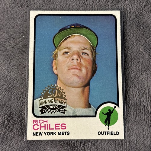 Rich Chiles 1973 50th Anniversary Stamped Buybacks, 2022 Topps Heritage ...