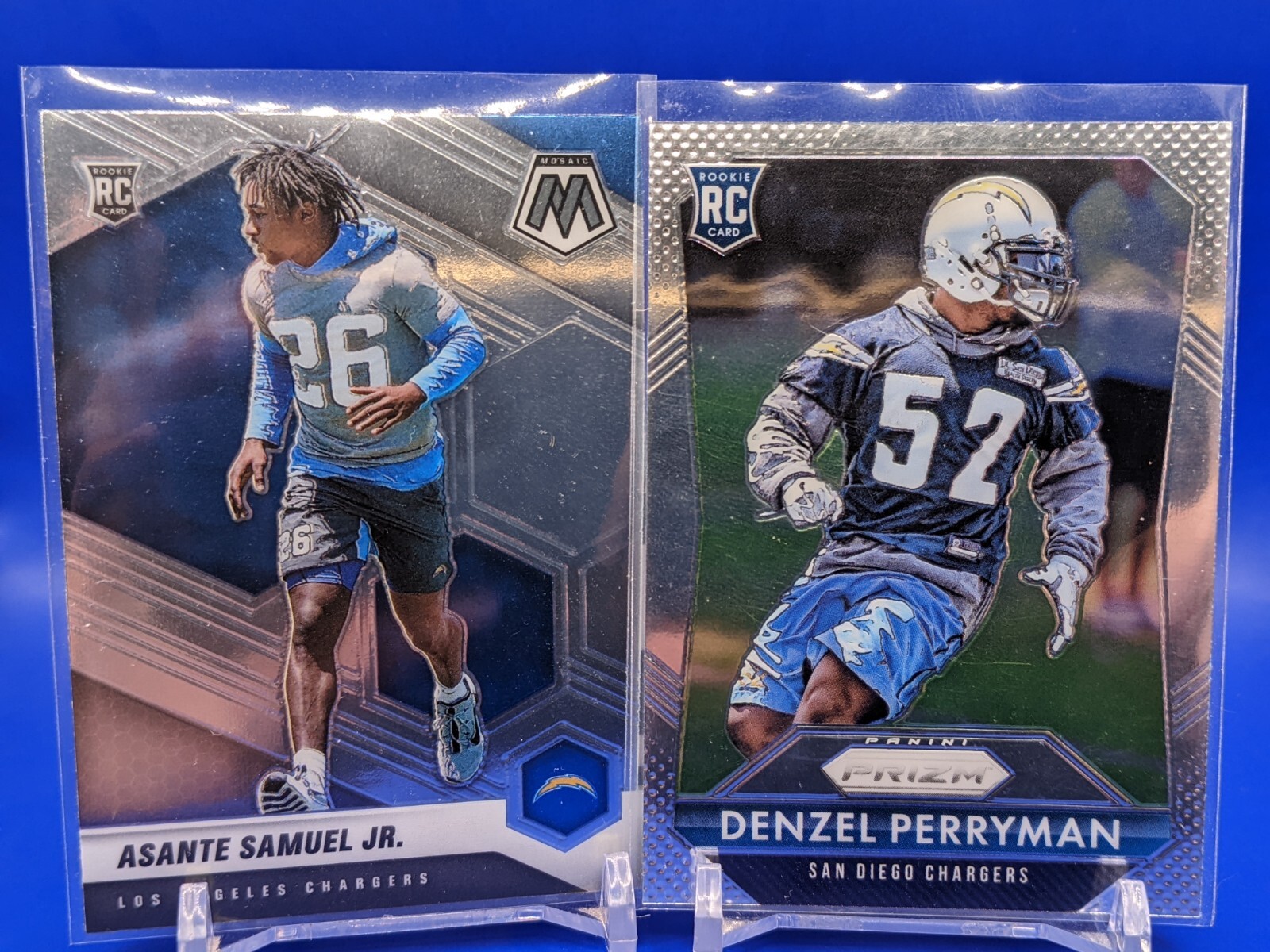 Asante Samuel JR. Rookie 2021 Panini Mosaic + 2015 Prizm Denzel ...