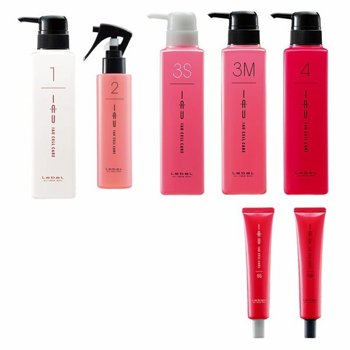 Lebel Professional Hair Care Set IAU Cell Care Step 1, 2, 3S or 3M, 4 ...