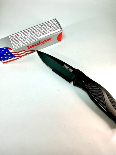 VTG NOS RARE KERSHAW KEN ONION USA 1550 BLACKOUT FOLDING POCKET KNIFE WITH BOX | eBay