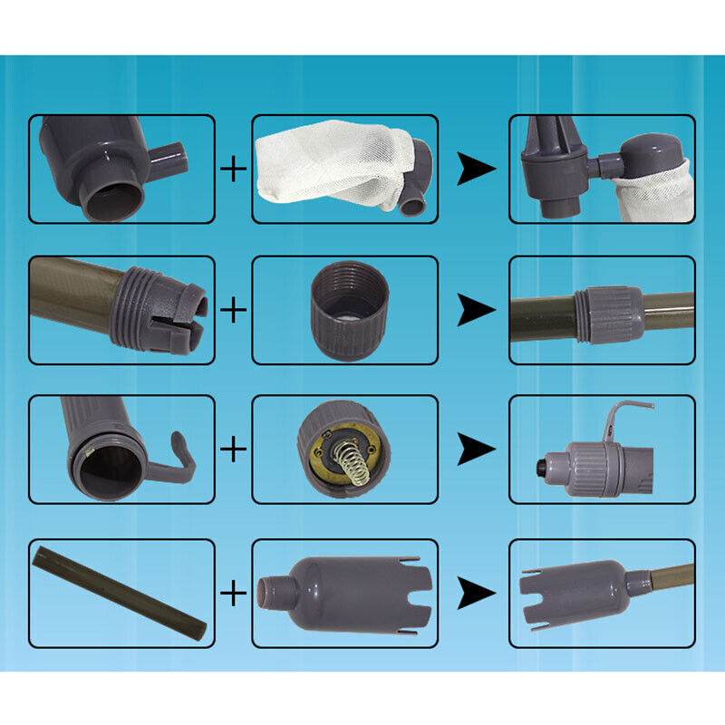 Electric Fish Tank Aquarium Vacuum Gravel Cleaner Hoover Siphon Pump ...