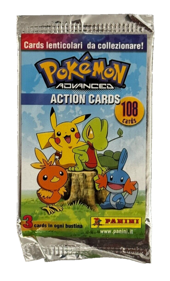 2004 Pokémon Panini Advanced Action Cards Sealed Booster Pack - Foil ...