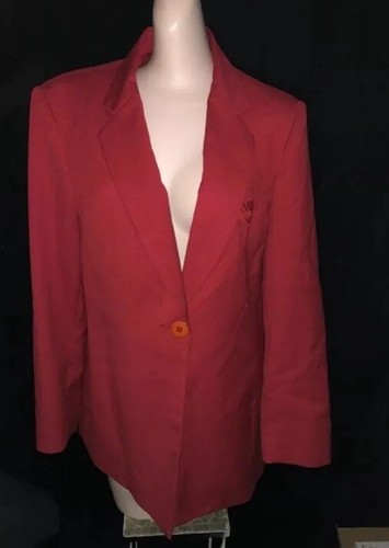 Mary Kay Red Consultant Blazer Jacket Sz 4 | eBay
