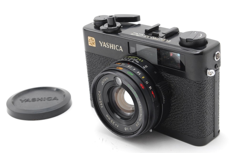 [NEAR MINT w/Cap] Yashica Electro 35 CC Rangefinder Film Camera 35mm f ...