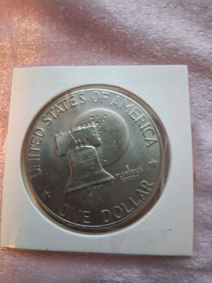 RARE 1776-1976 Eisenhower Liberty Bell Moon One DollarUS Bicentennial ...