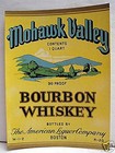 Mohawk Valley Whiskey Label American Liquor Boston Mass | eBay