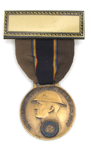 1933 Berlin New Hampshire American Legion Badge FOB Medal Ribbon Pin ID ...