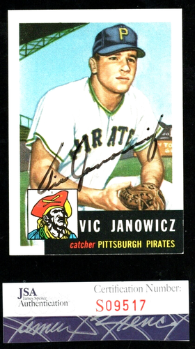 Vic Janowicz - Autographed Signed 1953 Topps Archive Card Ohio State ...