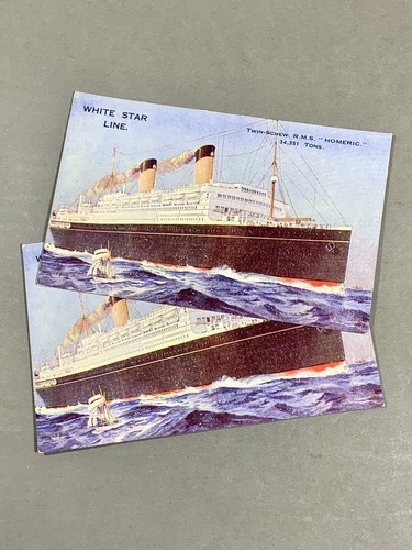 White Star Line RMS Homeric London Cruise Ship Boat Memorabilia ...