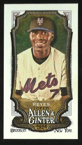 2024 Topps Allen & Ginter José Reyes #122 BASEBALL New York Mets Mini ...