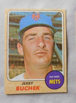 1968 Topps #277 Jerry Buchek New York Mets Baseball Card Ex- | eBay