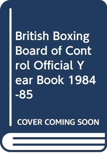 British Boxing Board of Control Official Year Book 1984-85 Book The ...