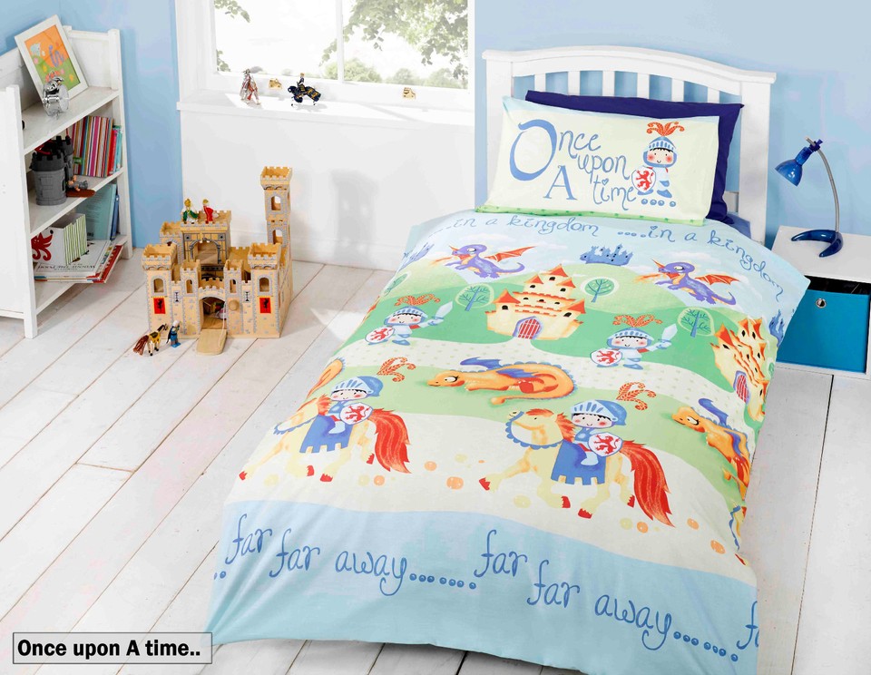 Kids Childrens Boys & Girls Single Bed Character Duvet Quilt Cover ...