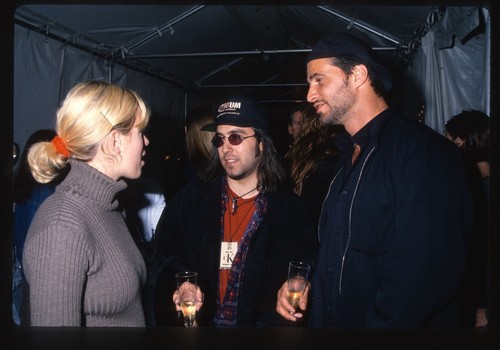 1994 JOHN ENOS, JOSH RICHMAN & UNIDENTIFIED MODEL Candid Original 35mm ...