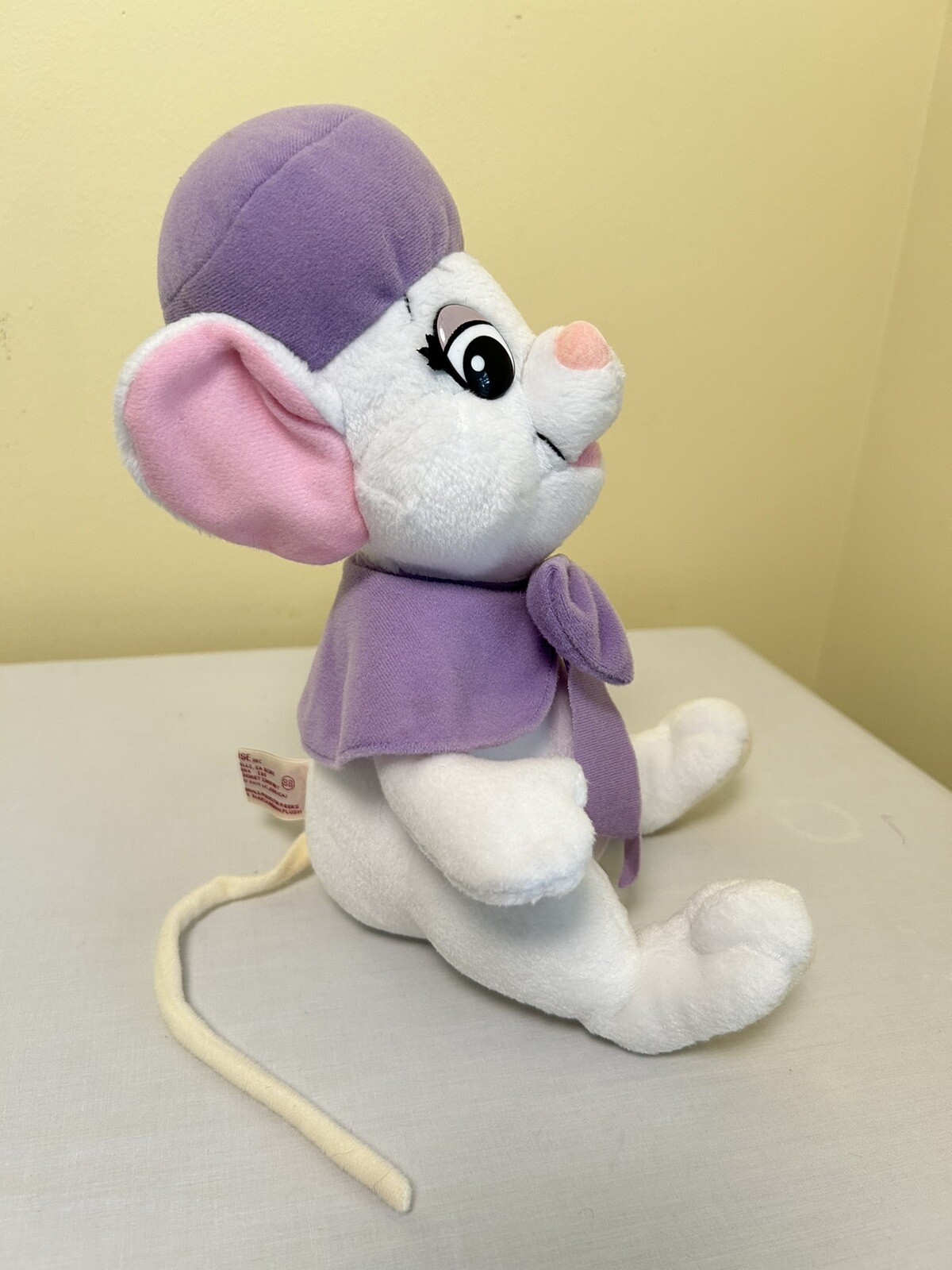 Vintage 1990s Disney Applause Bernard Bianca The Rescuers Plush Toy 10 ...