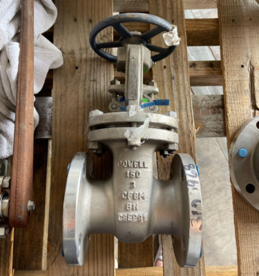 3" 150 LB RF GATE VALVE POWELL 2456FM0GXXX 316 SS BODY & TRIM | eBay