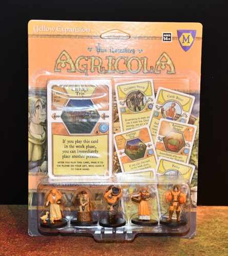 Agricola Board Game Yellow Expansion W/ 5 Painted Miniatures + Promo ...