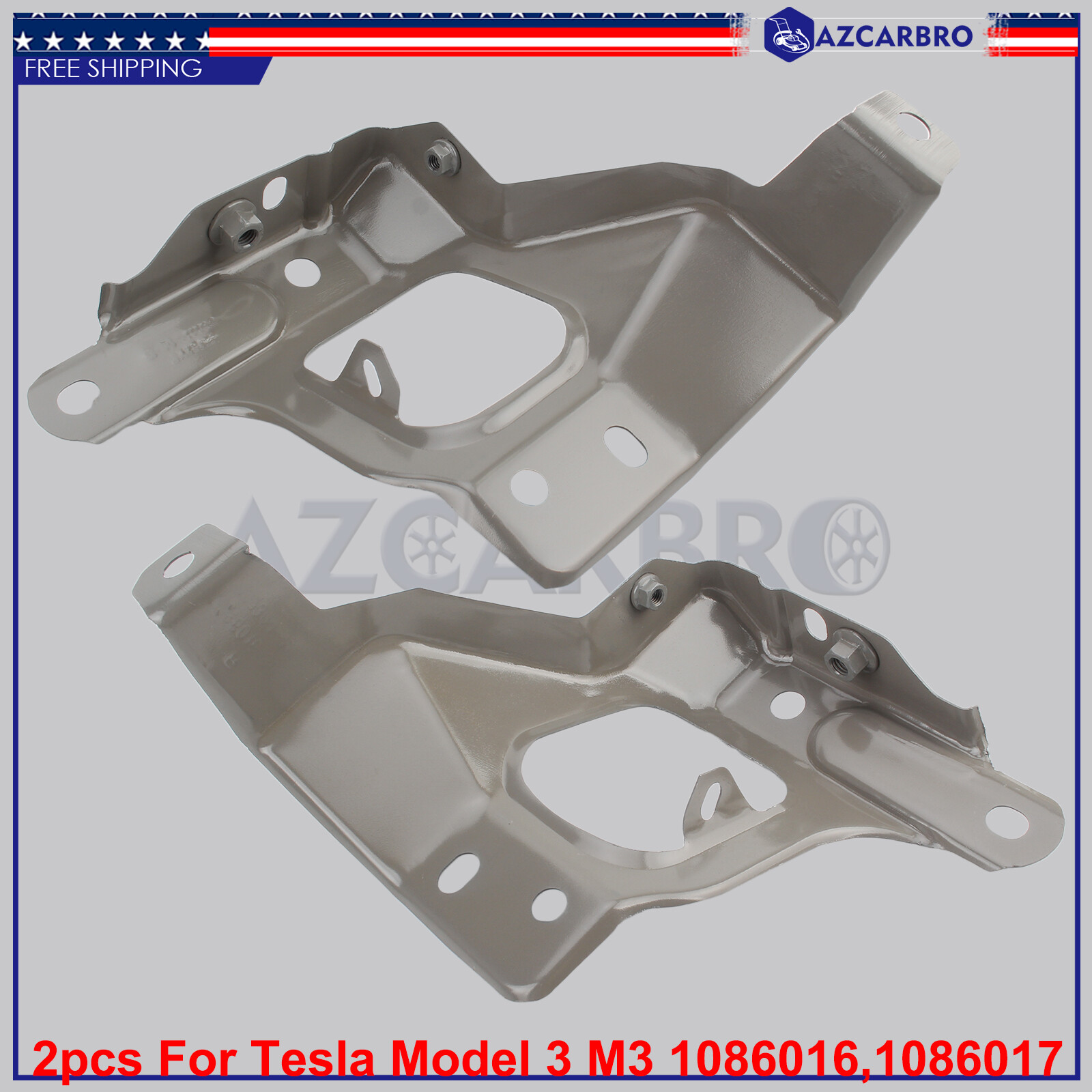 For Tesla Model 3 M3 Front Right + Left Fender Support Bracket 1086016 ...