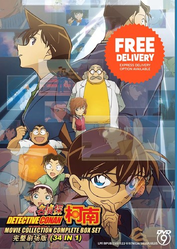 DVD Anime Detective Conan Movie Collection ( 34 in 1 ) English Sub All ...