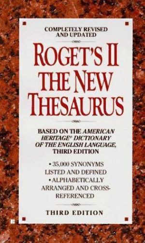 Roget's II - The New Thesaurus by Houghton Mifflin Company Staff and ...