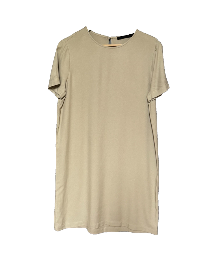 Jenni Kayne Size Medium Crepe T-Shirt Dress Willow Beige | eBay