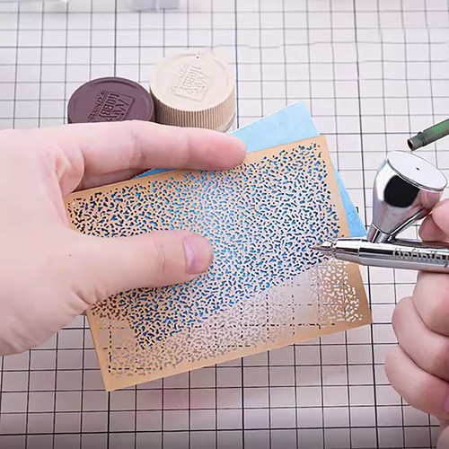 4Pcs 1/32 1/35 Salinization Imprint Leakage Spray Stencil Template ...