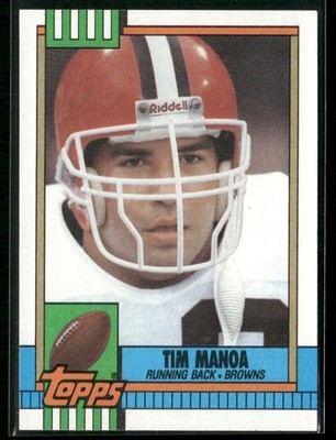 Tim Manoa 1990 Topps #167 RC Cleveland Browns | eBay