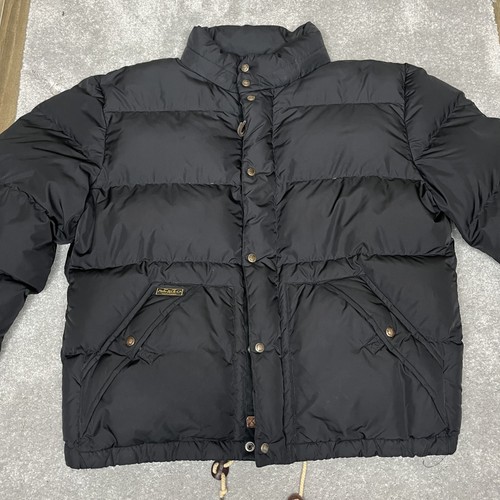 Polo Ralph Lauren Jacket Mens 2XL Black Down Puffer Coat Polo RL & Co ...
