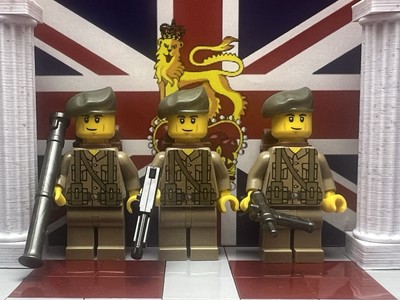 WWII British Marines with Berets, Bazooka, M1A1, Sten & Backpacks | eBay