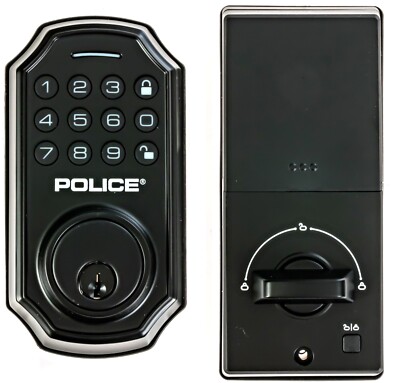 POLICE Keyless Entry Door Lock with Keypad Front Door Lock Smart ...
