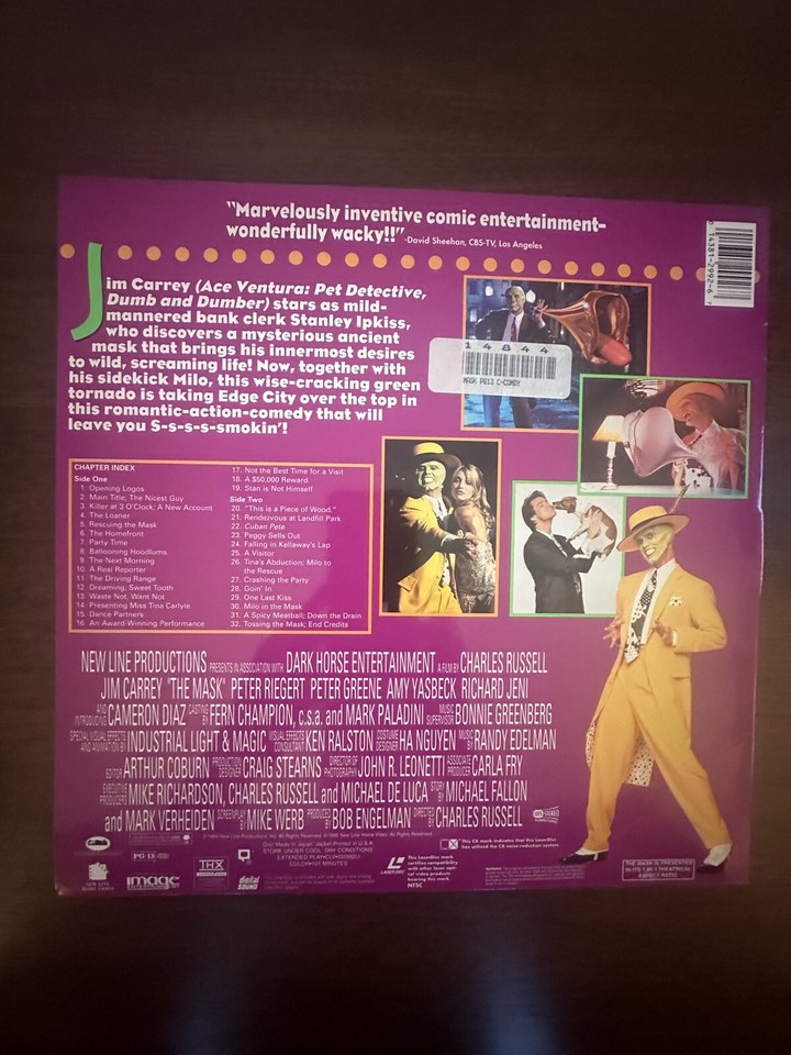 The Mask (1994 Laserdisc) LD 1995 THX AUTOGRAPHED by Jim Carrey | eBay