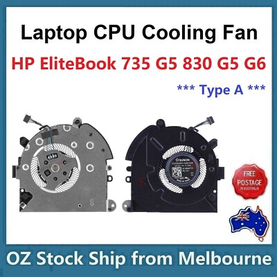 Genuine CPU Cooling Fan For HP EliteBook 735 G5 G6 830 G5 G6 Laptop ...