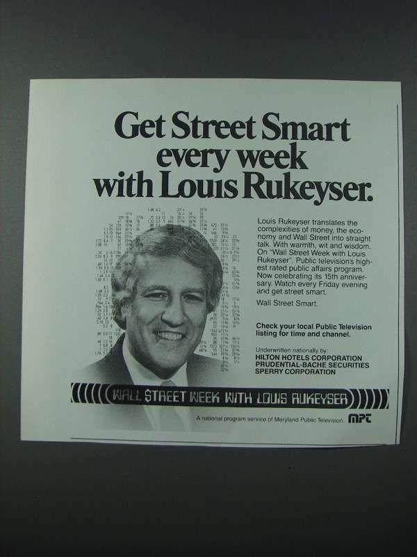 1986 PBS Wall Street Week with Louis Rukeyser Show Ad - Get Street ...