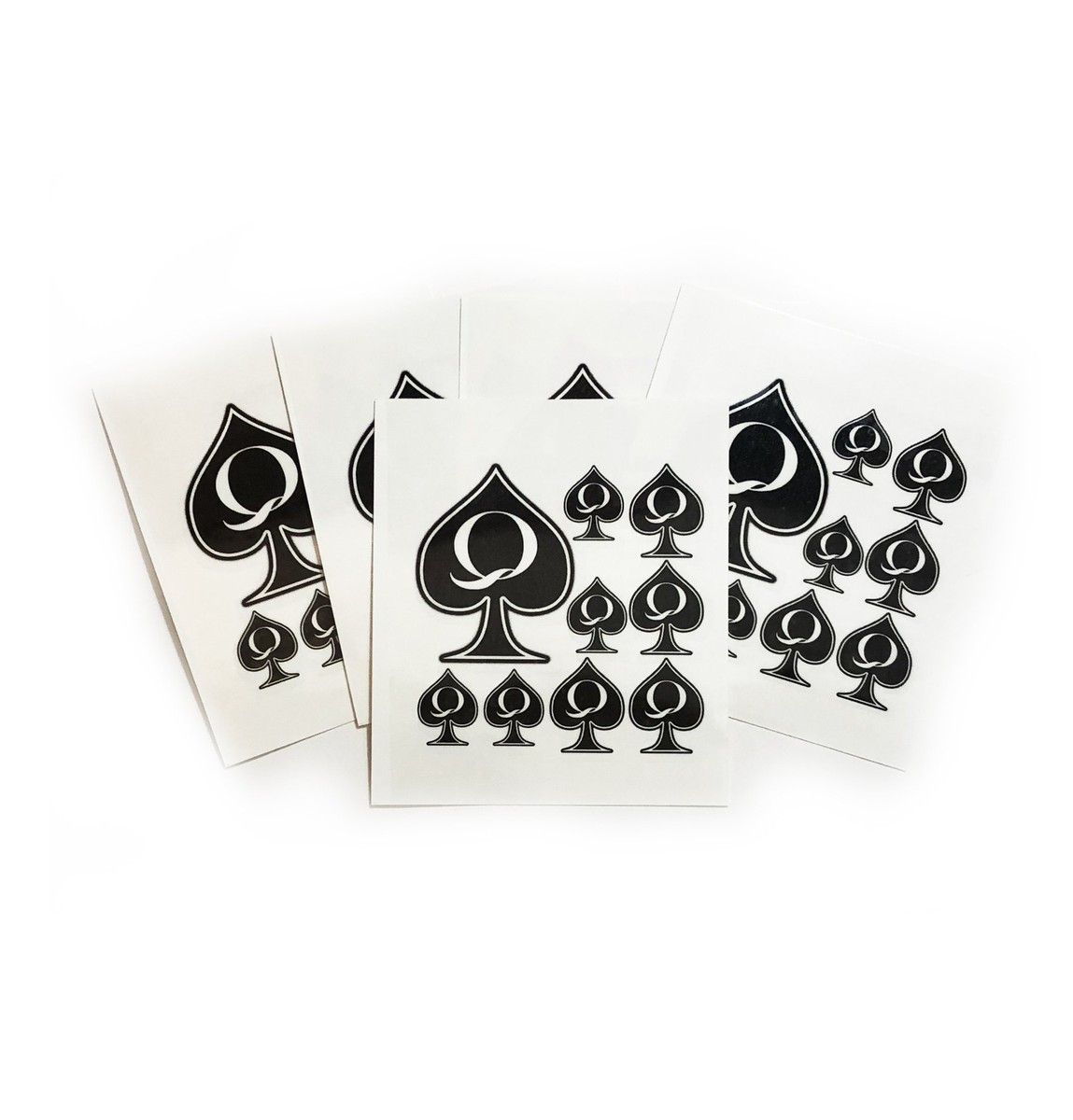 Qos Queen Of Spades Glow In The Dark Temporary Tattoo Amazon.com : 5
