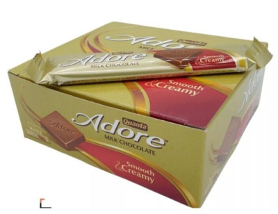 24 Bar X Quanta Adore Milk Chocolate smooth creamy (16 gram) شوكولاتة ...