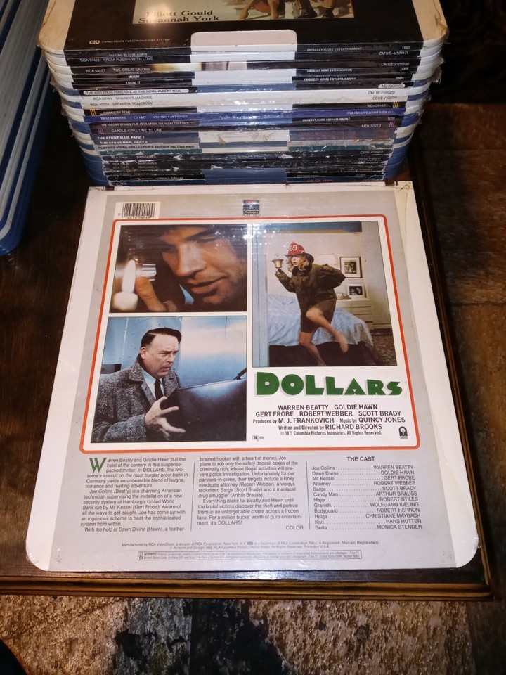 Dollars CED Video Disc Movie (New Sealed) 9aL | eBay