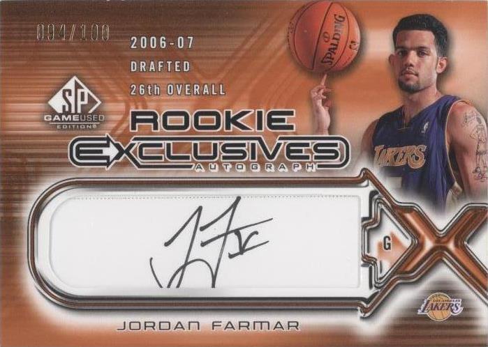 2006-07 SP Game Used Edition - Rookie Exclusives Autographs Jordan ...