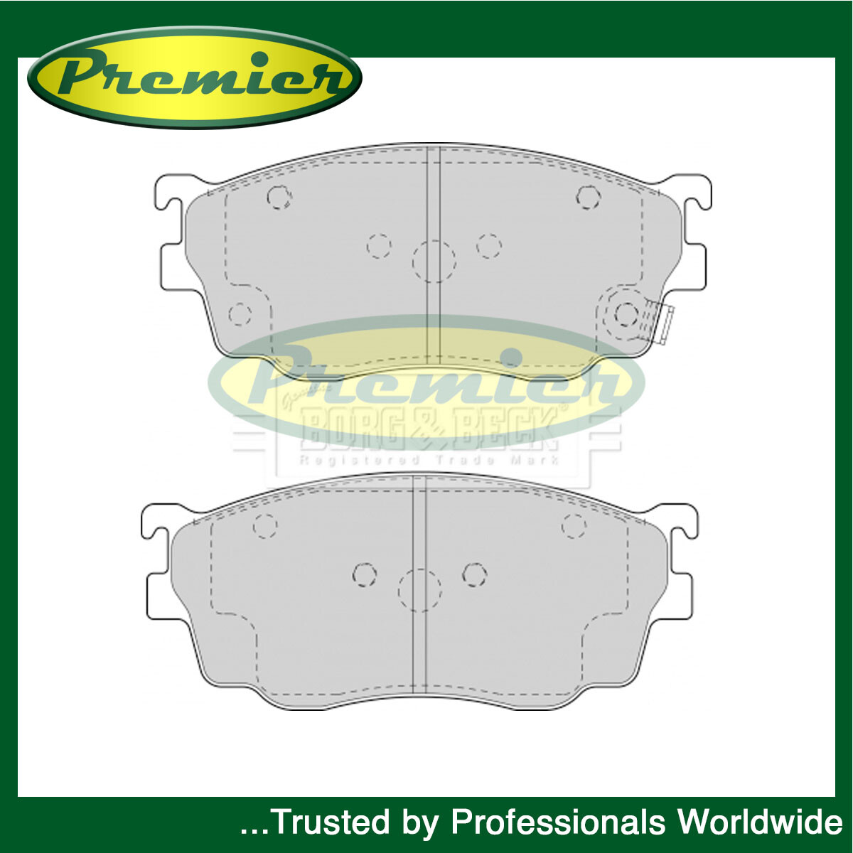 Premier Front Brake Pads Set Fits Mazda Premacy 323 626 1.8 2.0 D TD ...