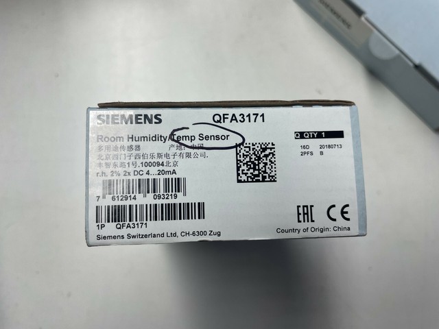 Siemens QFA3171 Temperatur & Feuchtigkeit Sensor 1 online kaufen | eBay