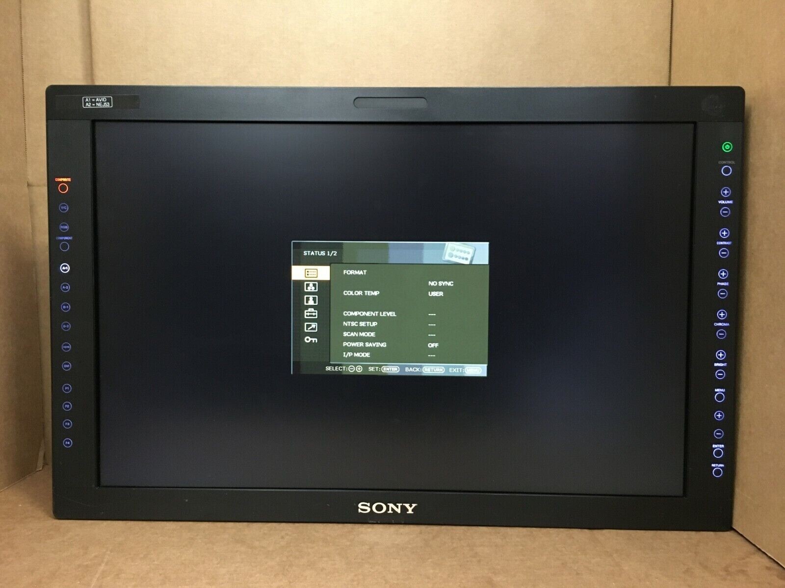 Sony LMD-2451W 24" High Grade Multi-Format LCD Monitor W/ BKM-244CC HD ...
