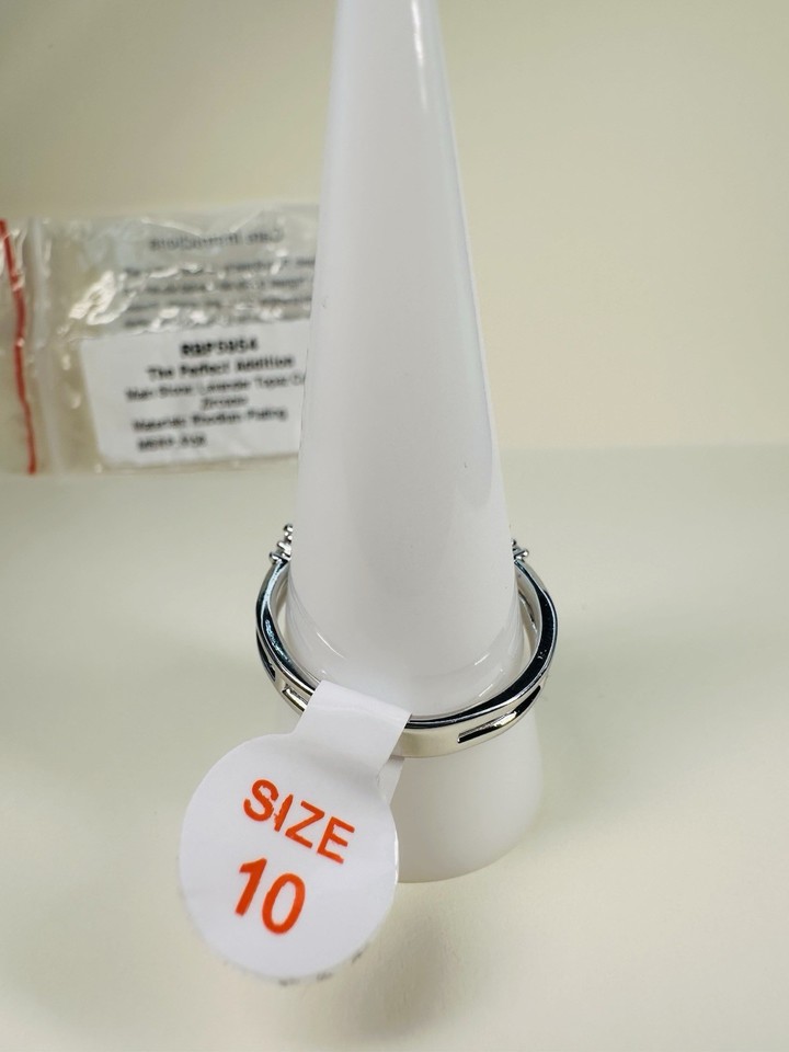 NIB Bomb Party Sz10 BP Ring RBP5954 Perfect Addition Lavender Topaz CZ ...