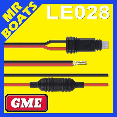 GME LE028 12V DC Power Lead Assembly For GX300 GX400 Marine Radio FREE ...