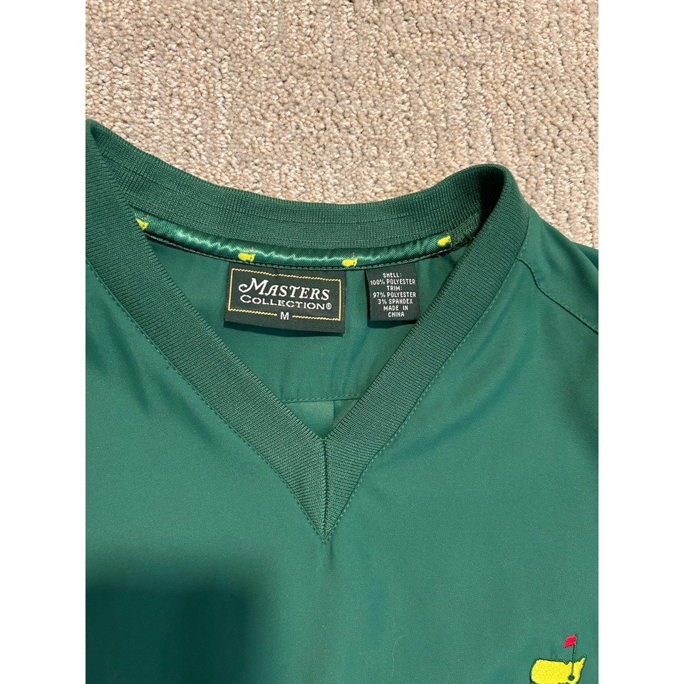 Masters Collection Mens Green Golf Vest Masters Logo Size M | eBay