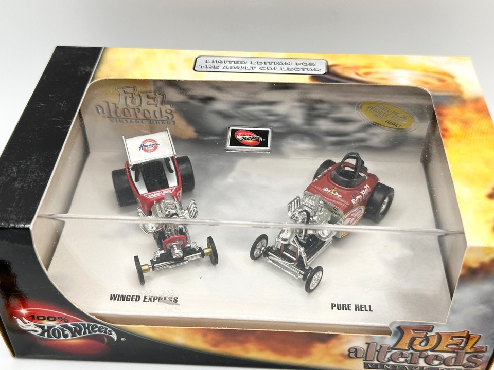 Hot Wheels 100% Fuel Altered Vintage Drag Set Car Pure HELL & Ford ...