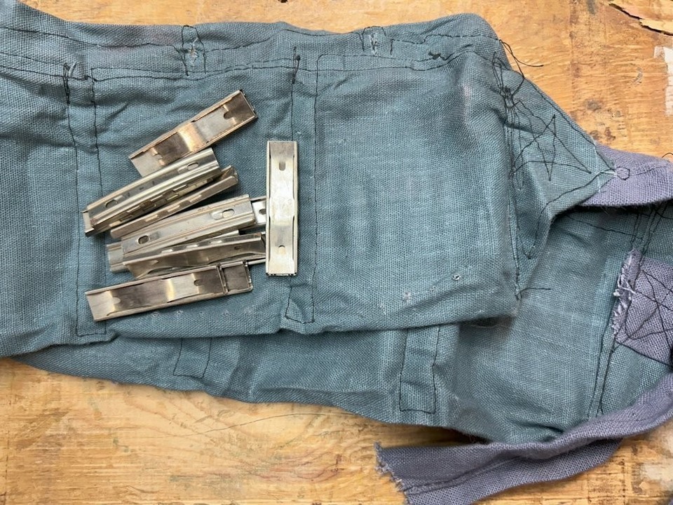 WWII-era 8mm Mauser Stripper Clips, 12 w/Bandolier 7.92 Turk/German ...