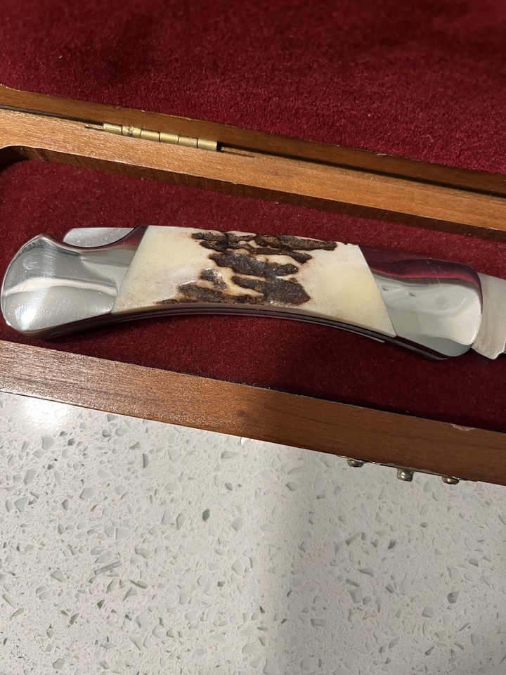 Vintage 🔥🔥🔥 BUCK STAG 500 SITTING BULL CUSTER KNIFE NEVER USED IN BOX ...