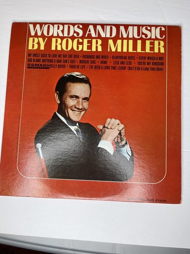 Roger Miller – Words And Music By Roger Miller - VINYL RECORD | eBay