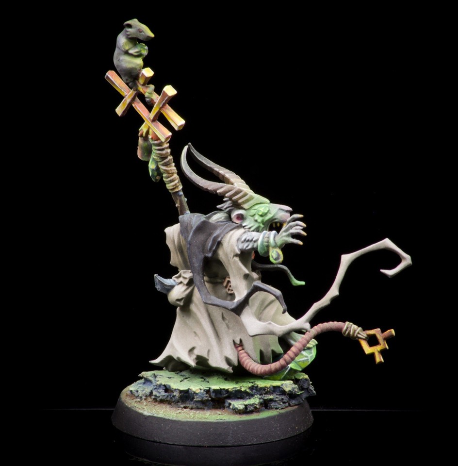 Pro Painted Warhammer Age Of Sigmar Skaven Grey Seer | eBay