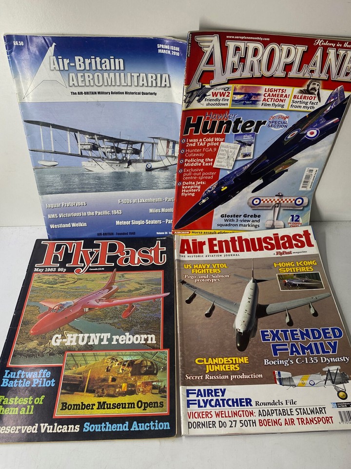 25 Vintage Aviation Magazines Bundle Aeroplane FlyPast Air Enthusiast ...
